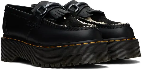 Dr. Martens Adrian Snaffle Loafers In Black Smooth & Cow P - 58